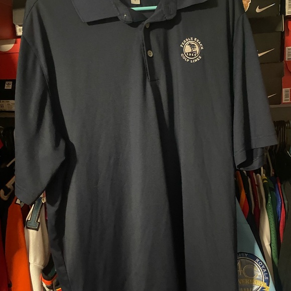 Pebble Beach | Shirts | Ashworth Pebble Beach Mens Dark Blue Polo Shirt ...